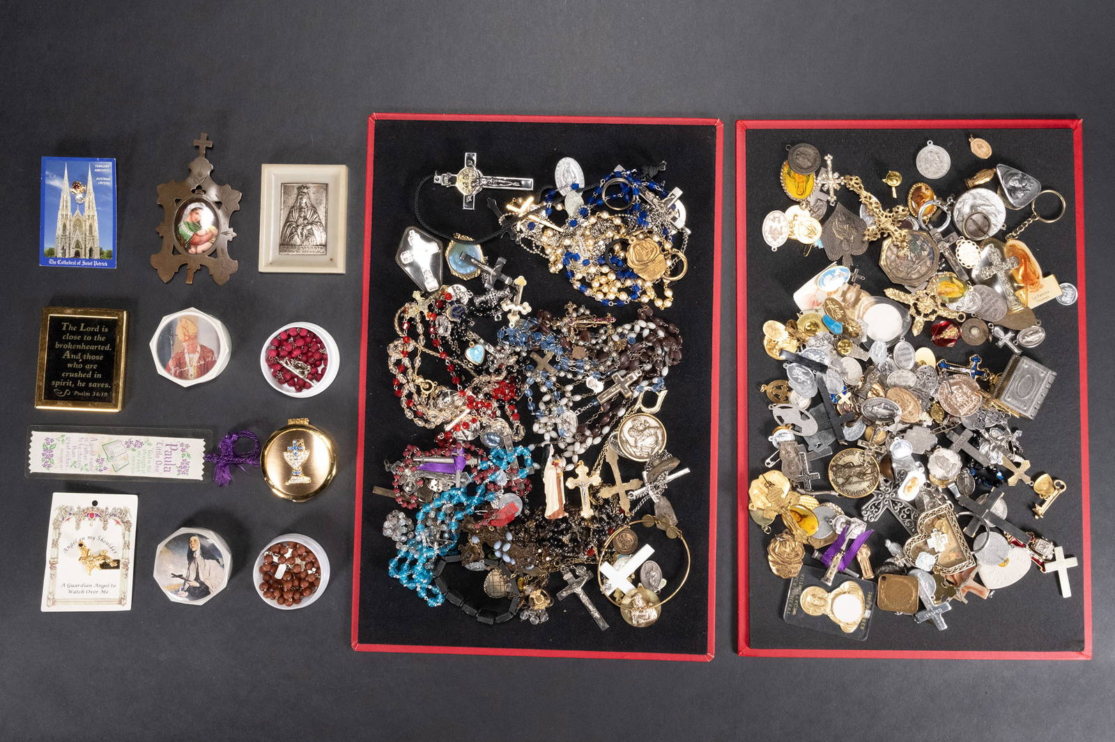 Large Assorted Vintage Religious Jewelry Lot Auction