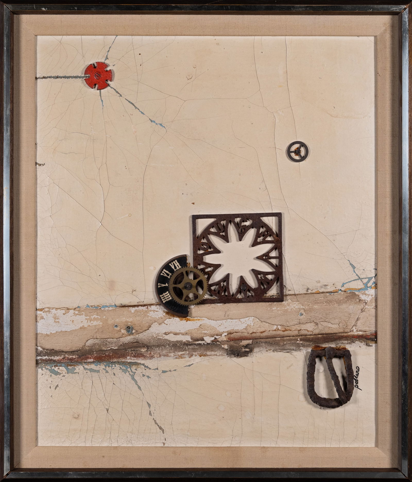 Paul Pollaro (america 1921-2017) Mixed Media Oil Auction