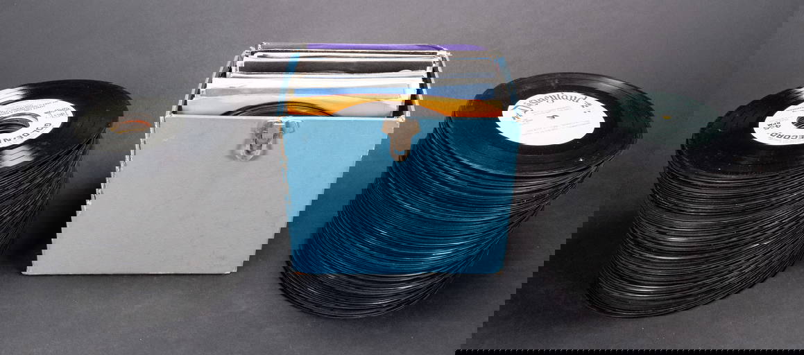 Large 7" 45 Rpm Record Collection Group Lot 1950s 1970s