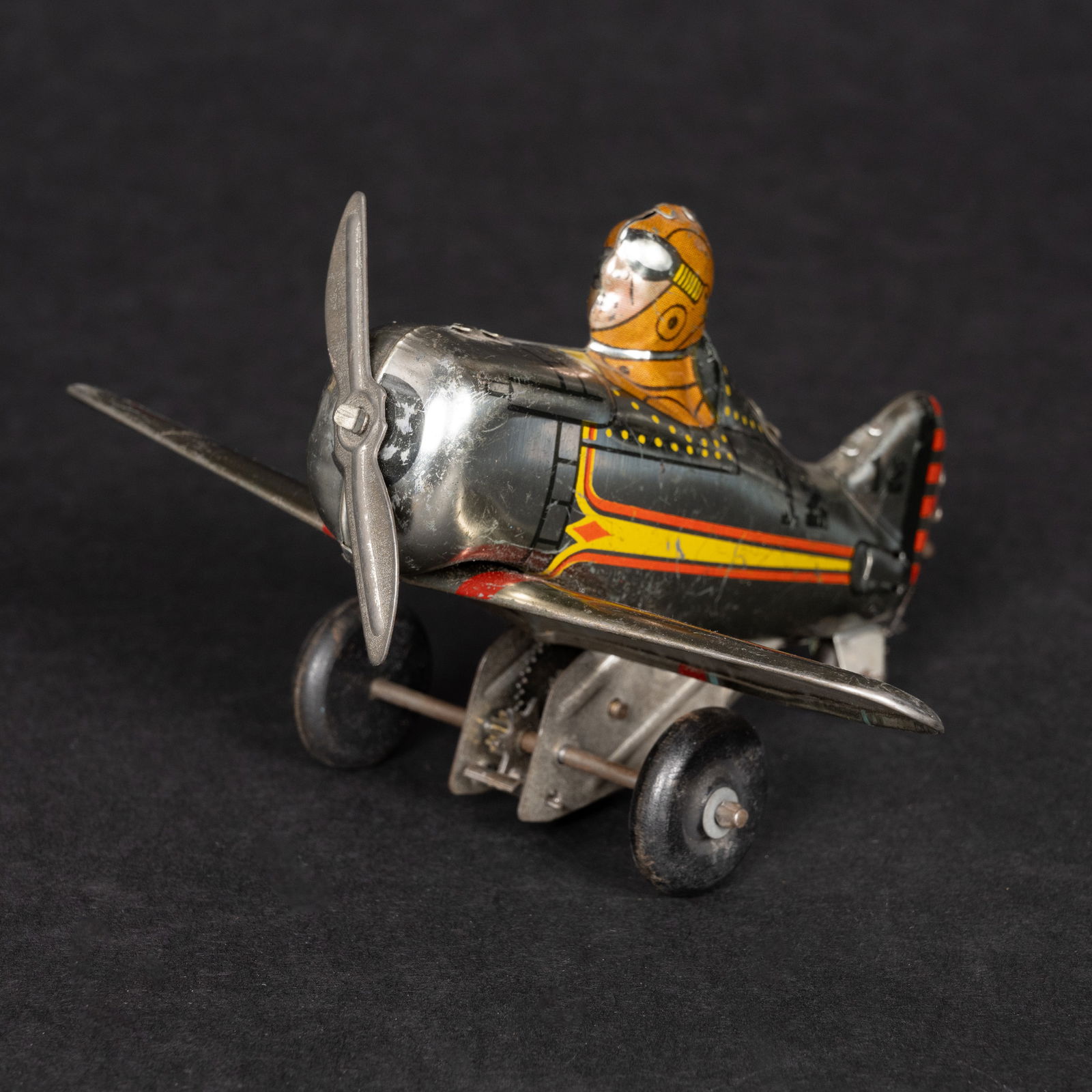 Tin Marx Superman Rollover Plane Wind-up Toy Auction