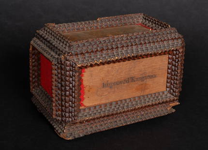 Vintage Tramp Art Cigar Box With Hidden Compartments Auction
