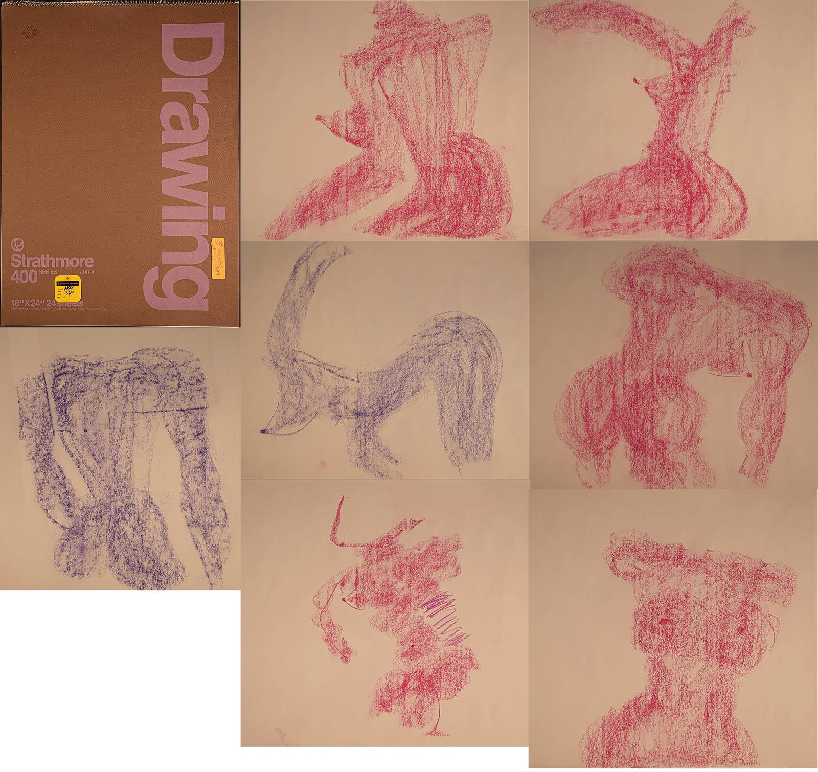 Roberto Barni (italian, 1939-) Surrealist Personal Erotic Sketch Book ...