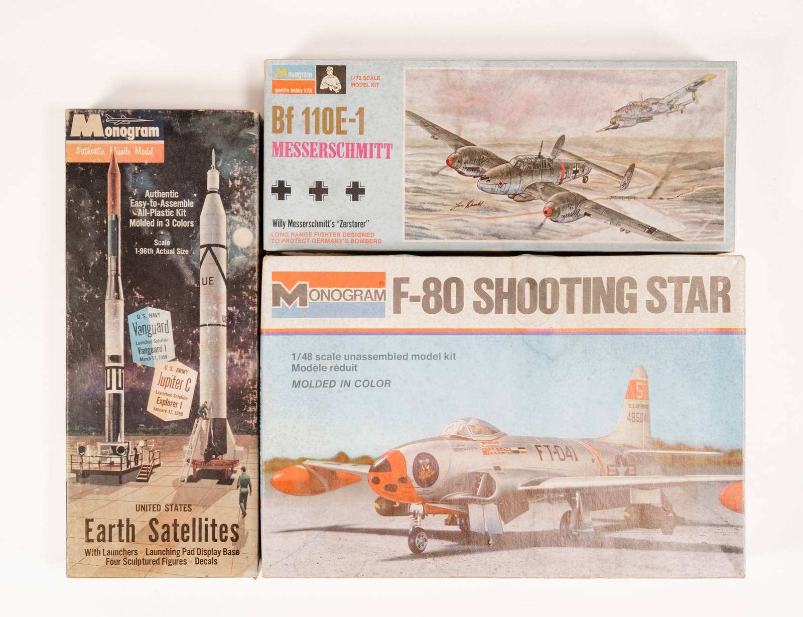 Vintage Monogram Model Kit Collection Group Lot Complete Auction