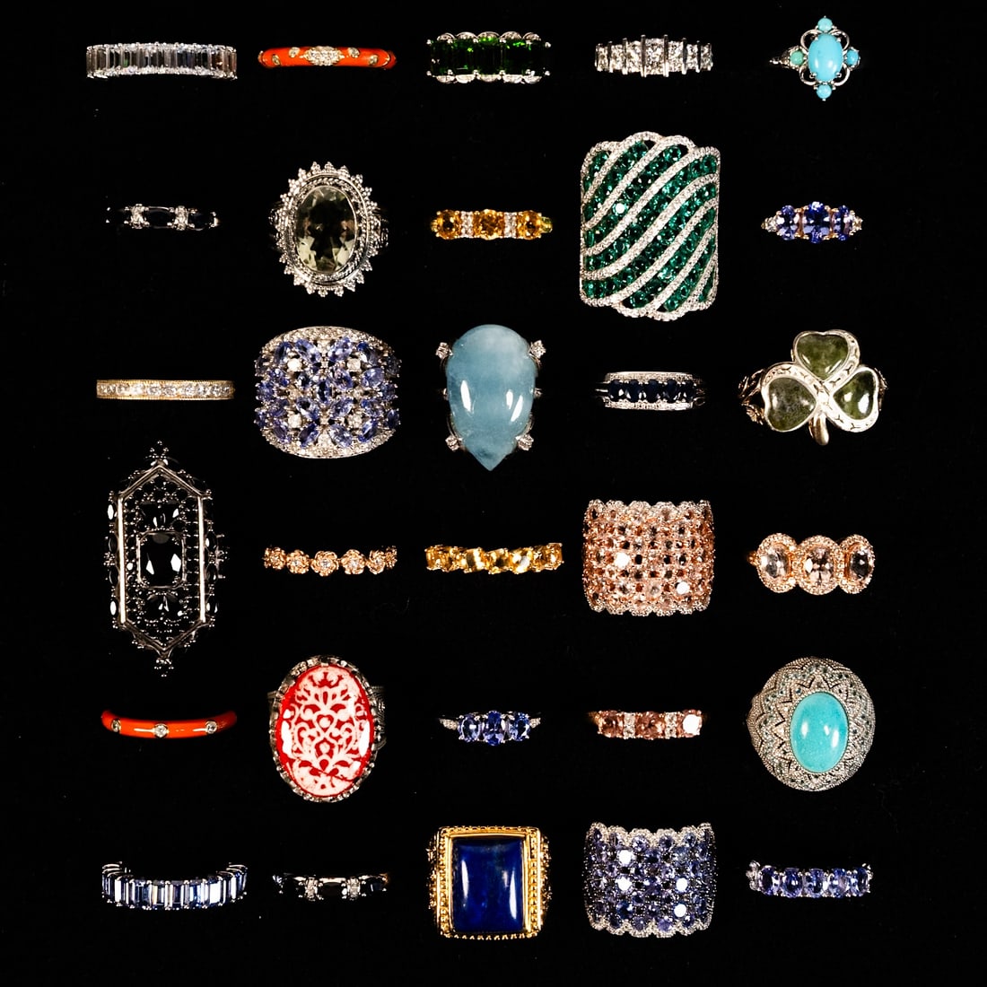 Large Sterling Silver Ring Collection - Jun 01, 2025 | Gold Coast ...