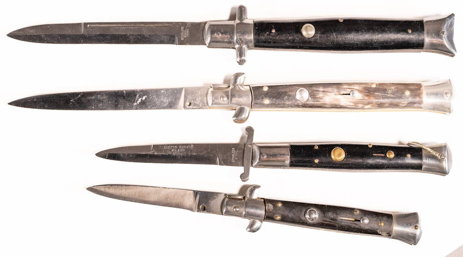 Vintage Switchblade Pocket Knife Collection Stiletto Italy Rostfrei Etc