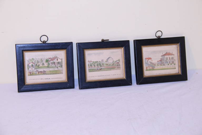 Three Small Lithographs By Doctor J. Leslie