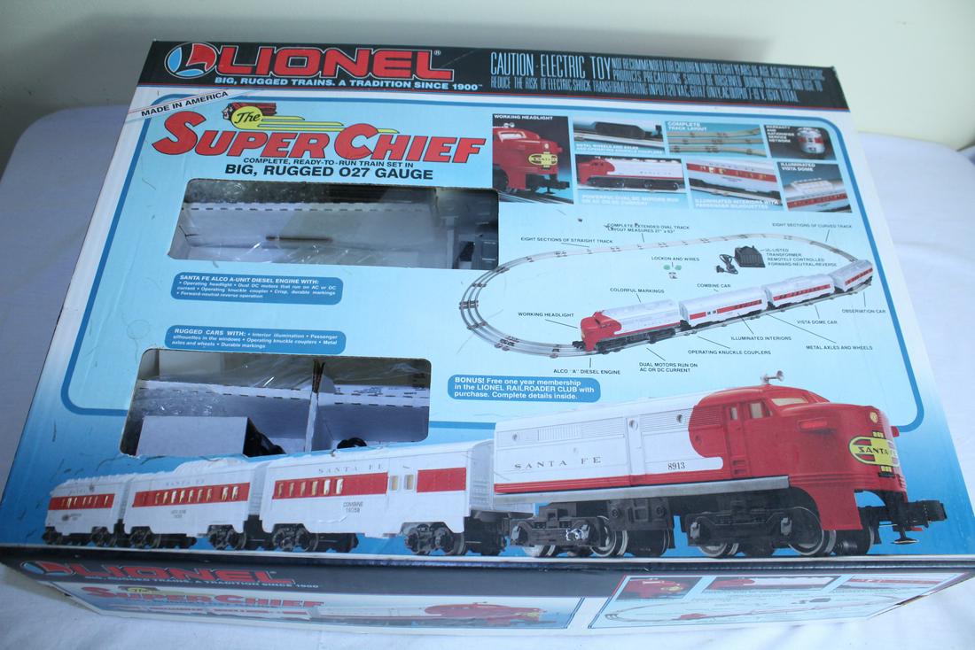 Lionel Super Chief Big Rugged 027 Gauge Train Set