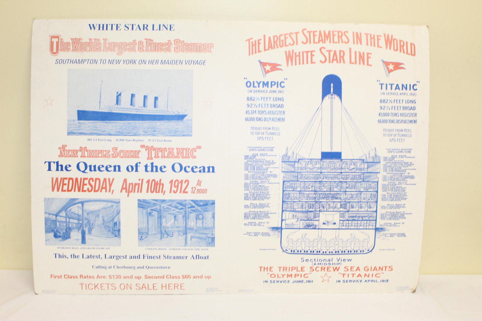 White Star Line advertising poster - Apr 05, 2020 | Paul Arsenault ...