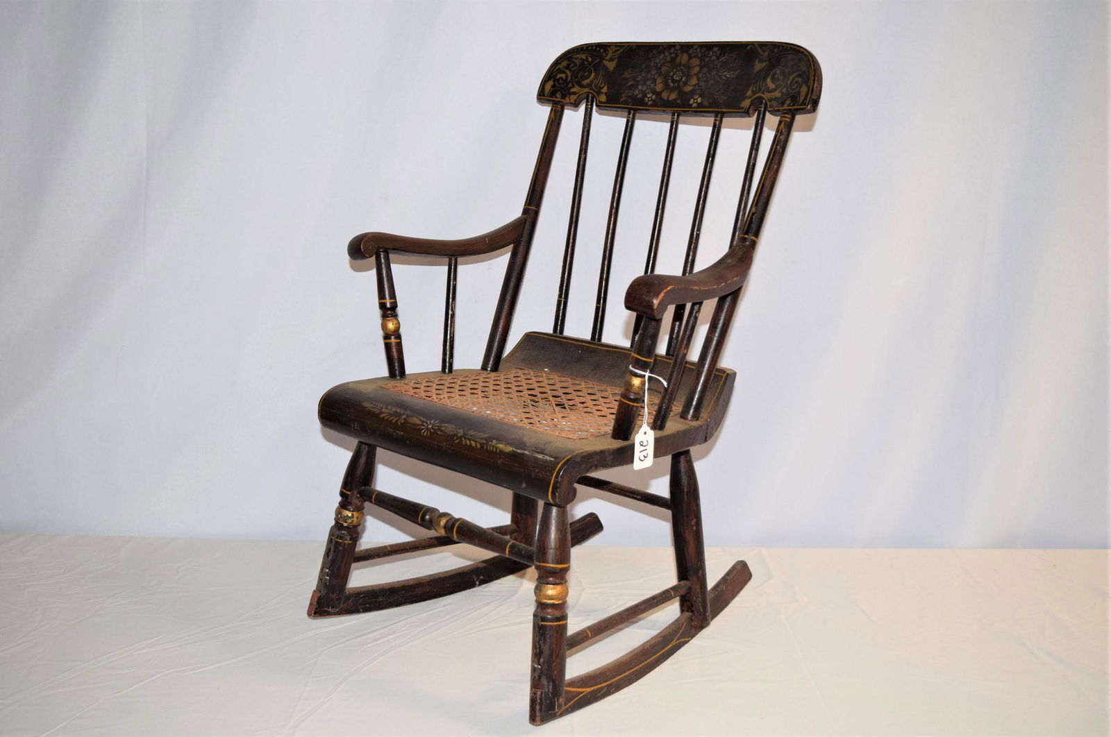 Antique Stenciled Childs Rocker