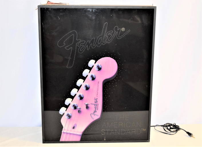 Fender 1998 Fiber Optic Dealers Sign (#0001) on May 08, 2022 | Paul ...