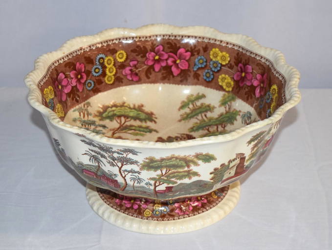 Large Vintage Spode Fruit Bowl