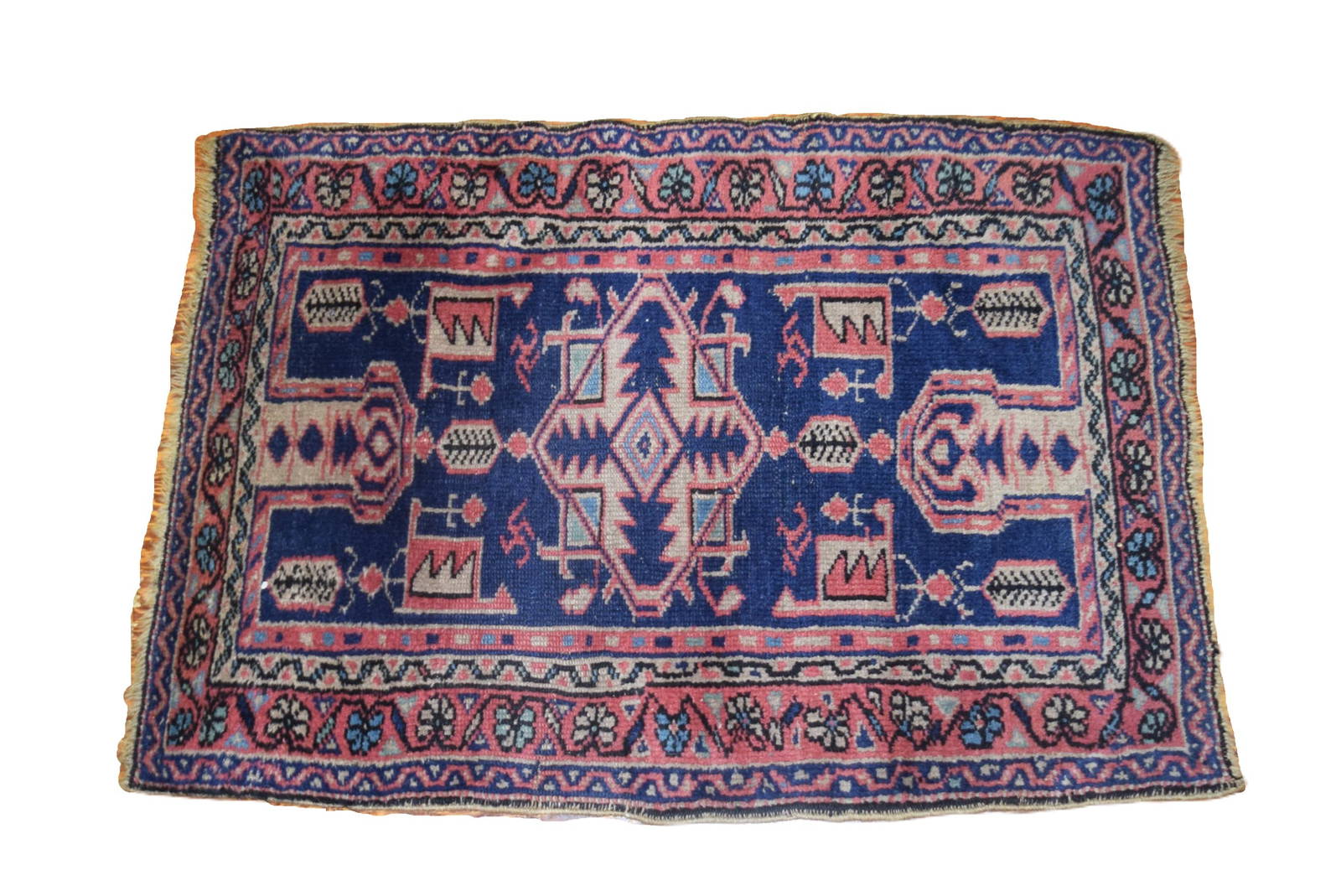 Antique Persian Throw Rug Auction