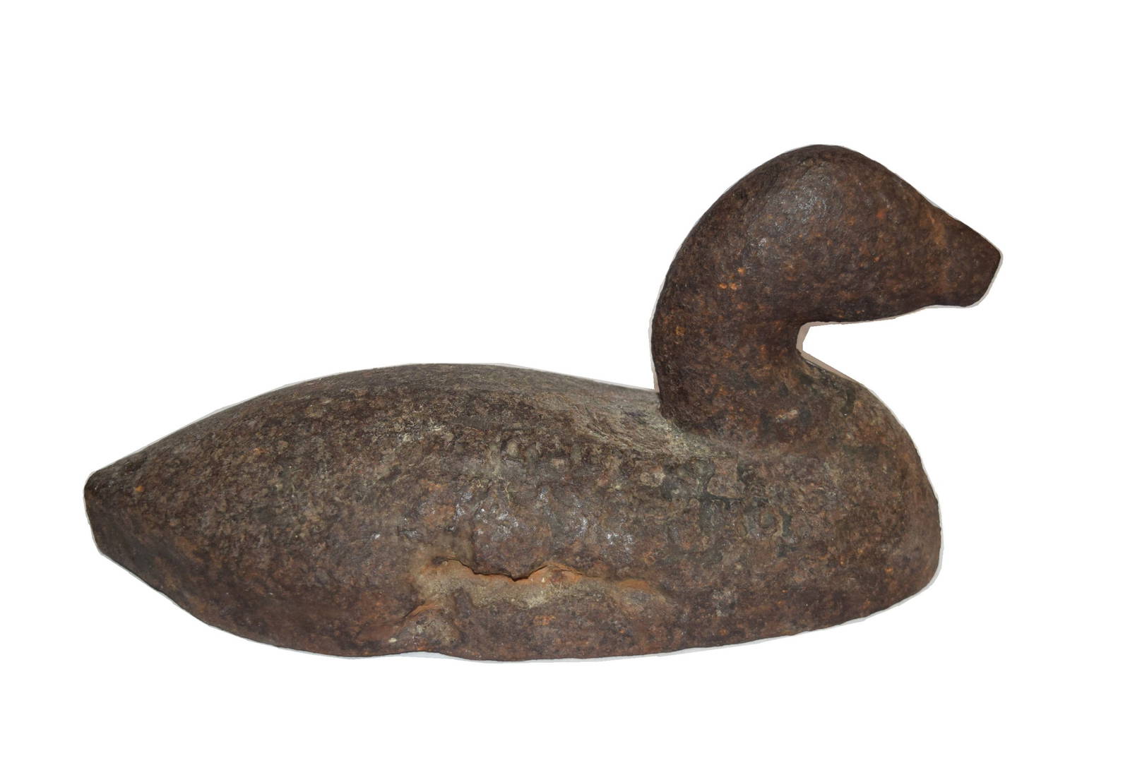 Antique Duck Sink Box Cast Iron Decoy Auction