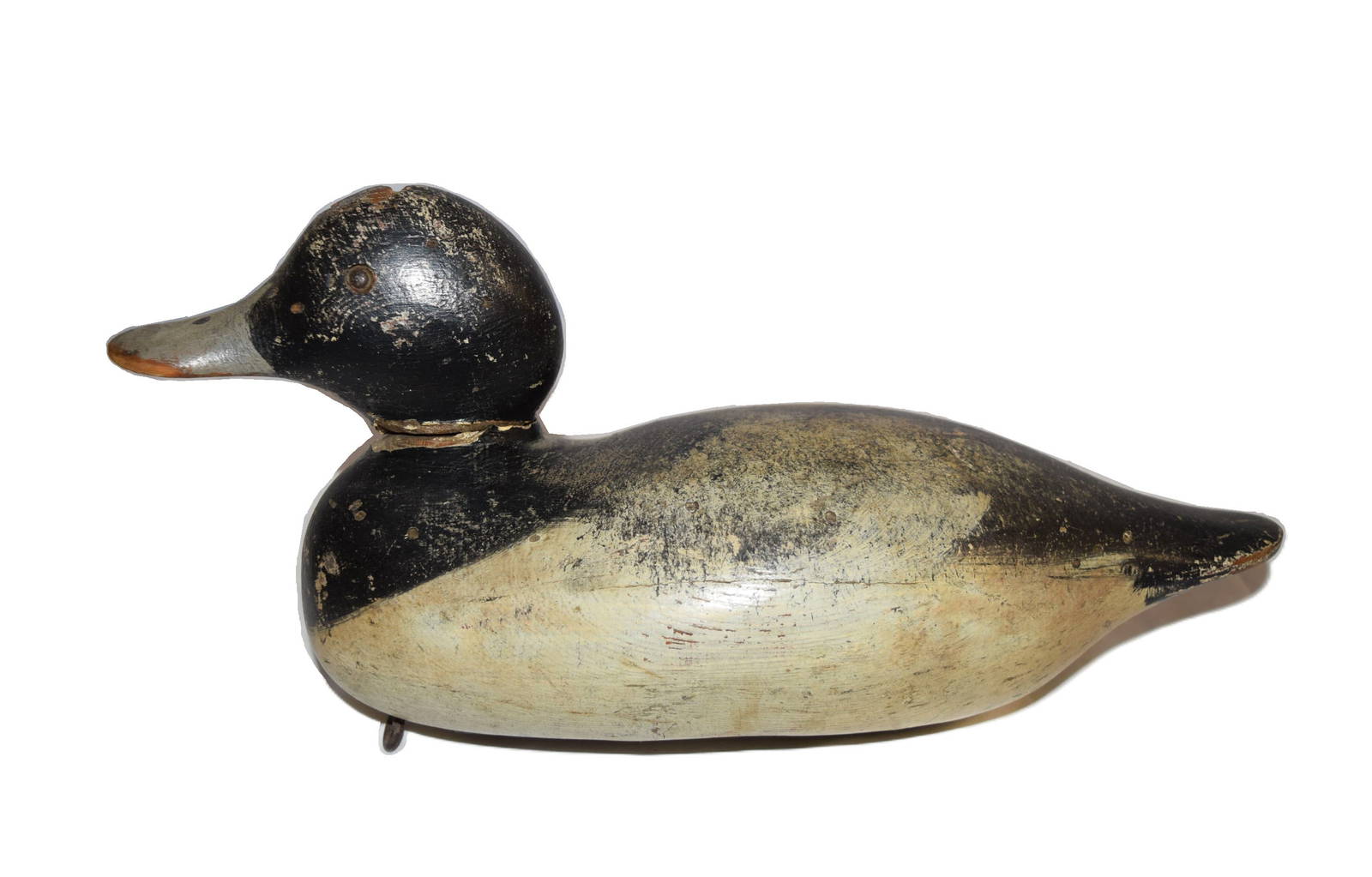 Antique Vintage Paint Decorated Duck Decoy Auction