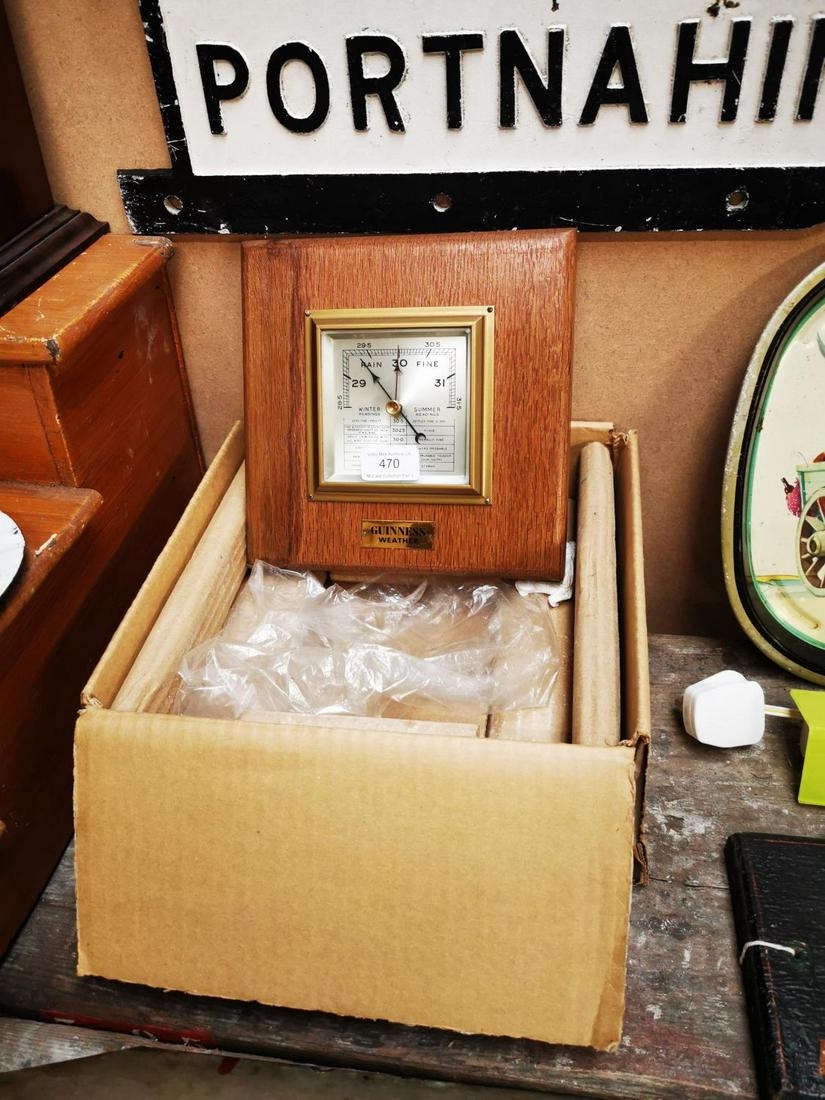 Guinness Barometer In Original Box.