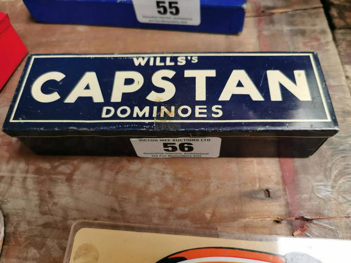 Capstan Cigarettes Domino Set In Original Box {4 Cm H X 16 Cm W X 5 Cm D}.