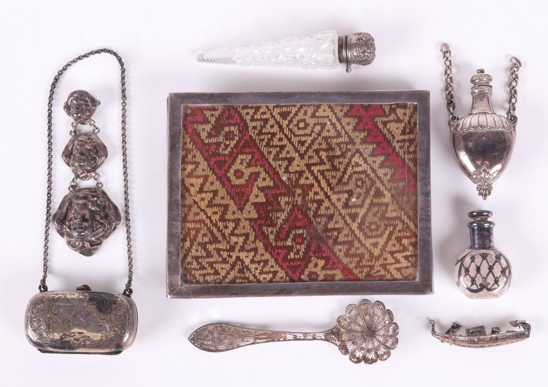 Estate Lot, Small Assorted Silver Objects , Including