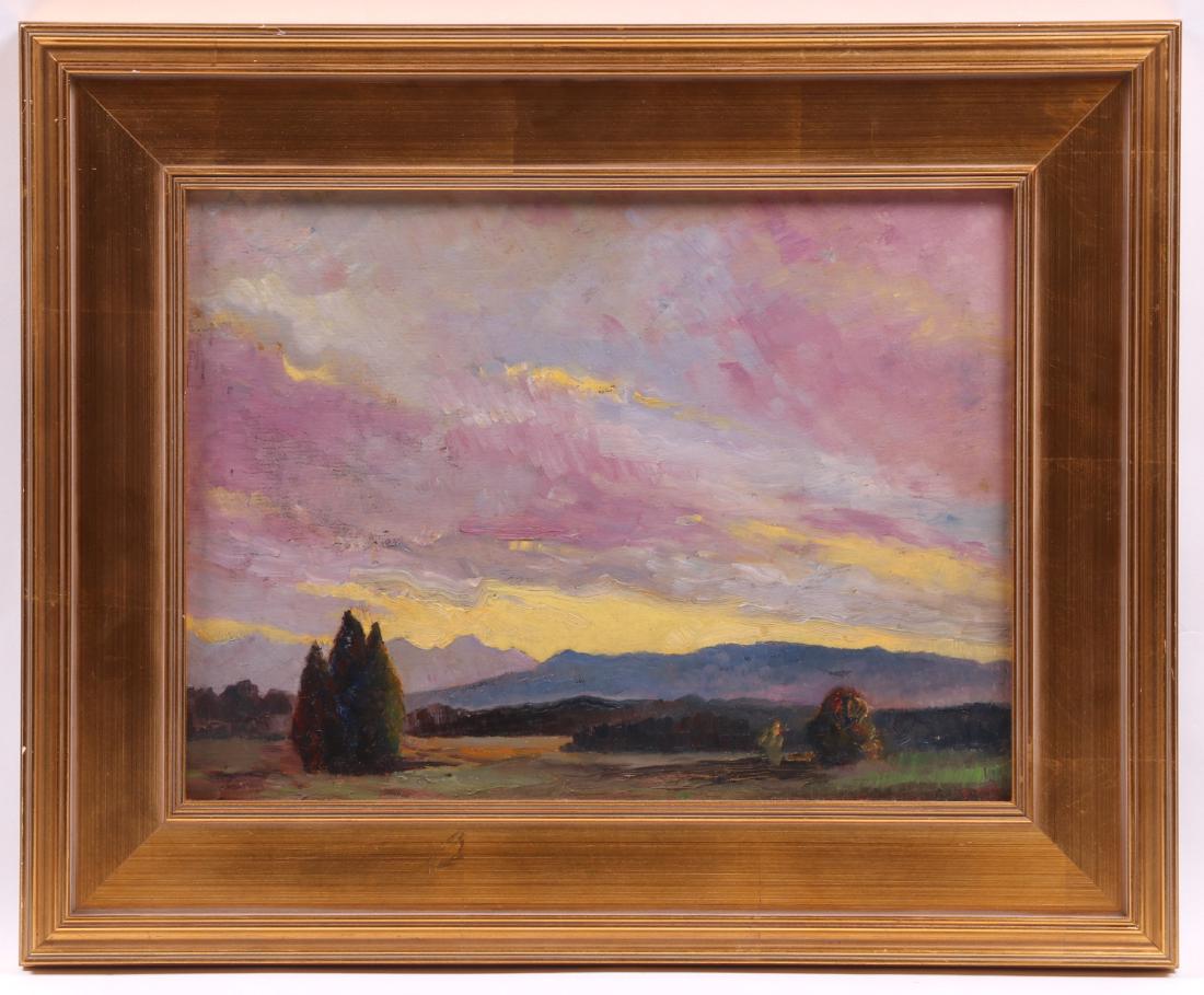 Richard Braun (German 1891 - 1969) Oil on Board