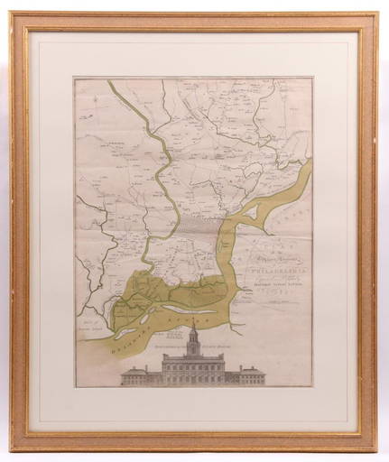 1777 Map Of Philadelphia, Matthew Lotter