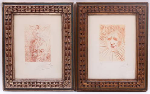 Salvador Dali (1904 1989) Two Etchings