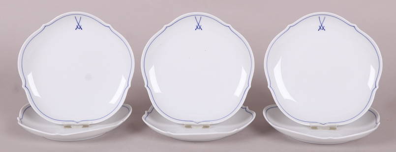 Set Of (7) Meissen Plates