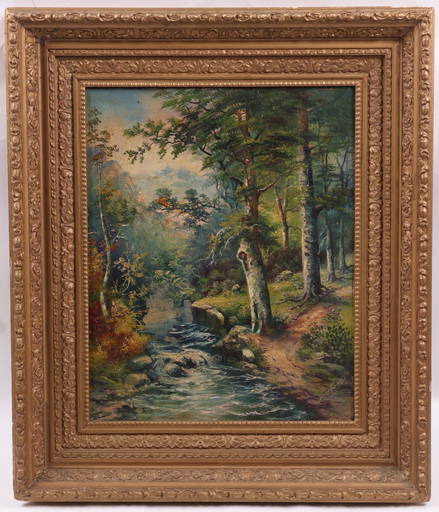 George O. Beardsley (1867 1938) Oil On Board