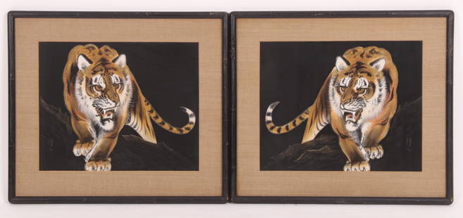 Two Japanese Shunga Paintings