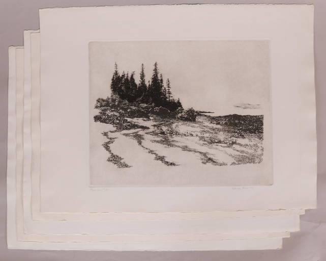 Herbert Fink, Five Etchings (#0431) on Jun 19, 2022 | Locati, LLC in PA