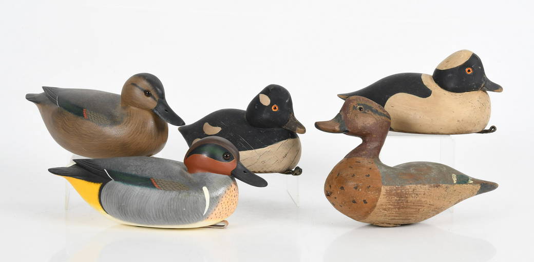 Five Working Hand-Painted Duck Hunting Decoys (#0290) on Dec 18, 2022 ...