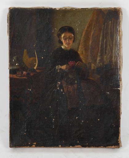 Alfred Frederick (american, 19c.) Oil On Canvas