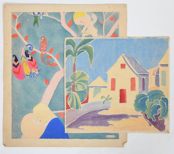 Coulton Waugh (1896 - 1973) Two Watercolors (#0268) on Jan 15, 2023 ...