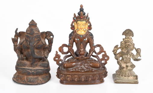Asian Bronze Seated Deity