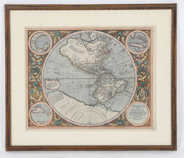 Mercator, America Sive India Nova Map, 17th Century