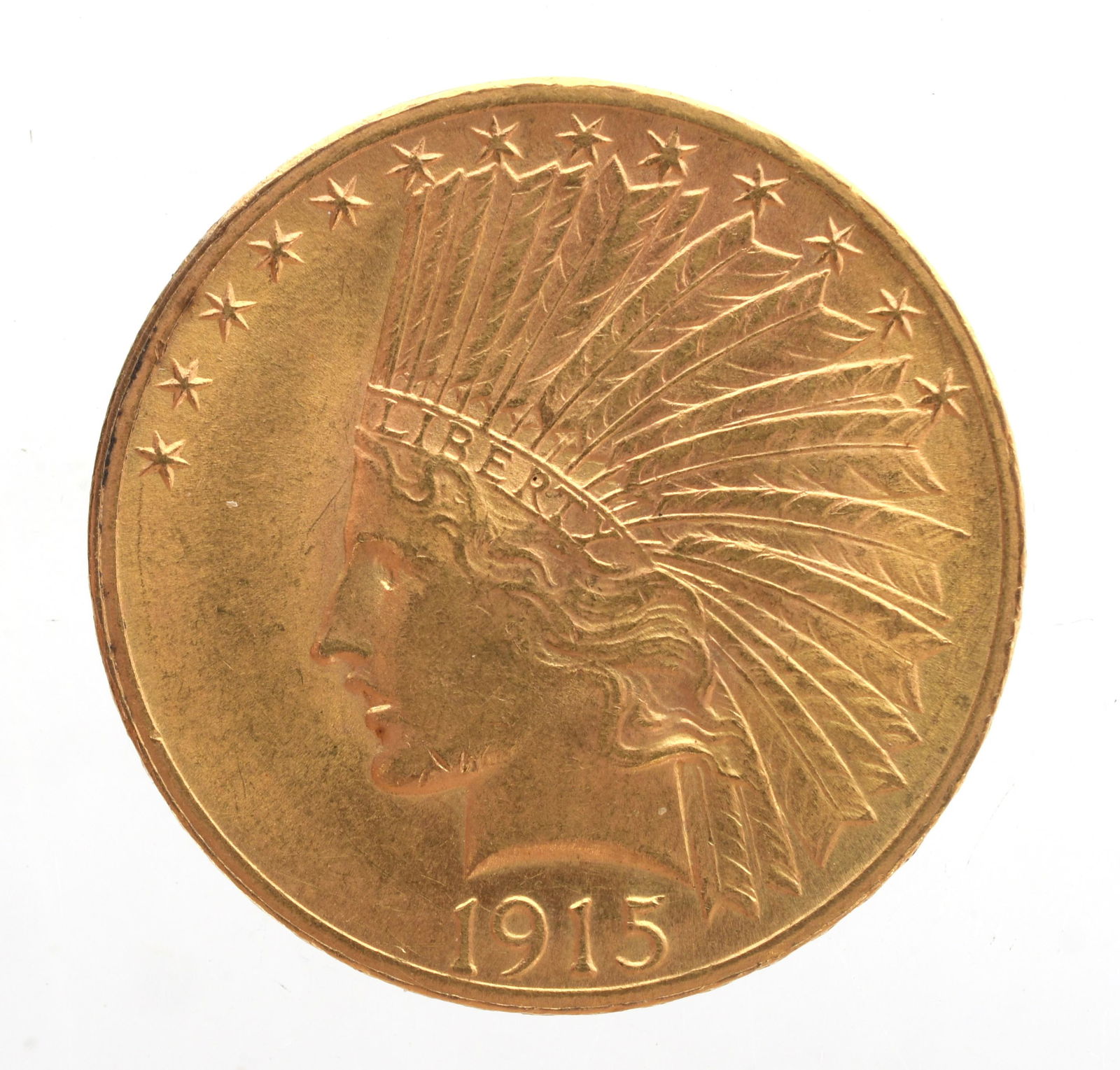A 1915 Ten Dollar Gold Coin Auction