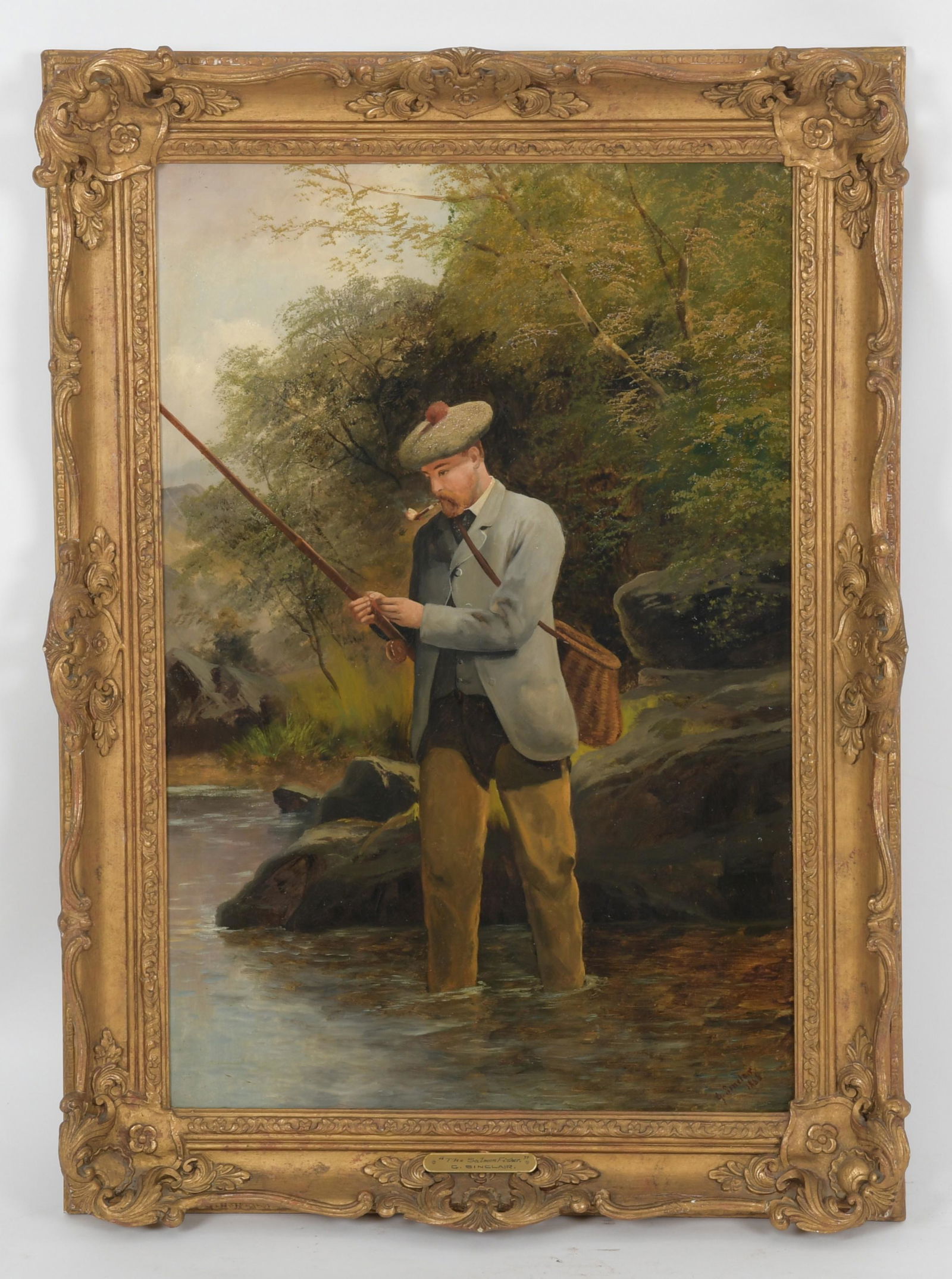 George Sinclair (19th Century) Oil On Canvas Auction
