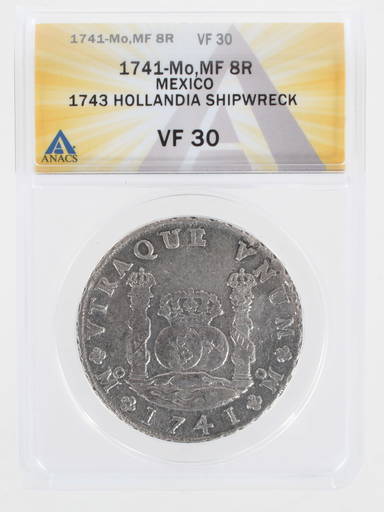 1741 Mexican Silver 8 Reales, Shipwreck Coin