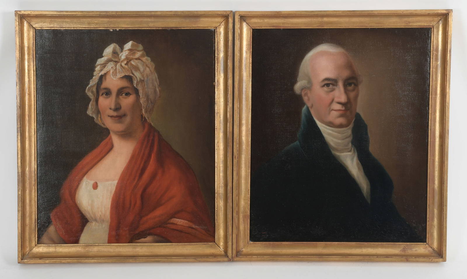 A Pair Of 18th Century Continental Portraits Auction