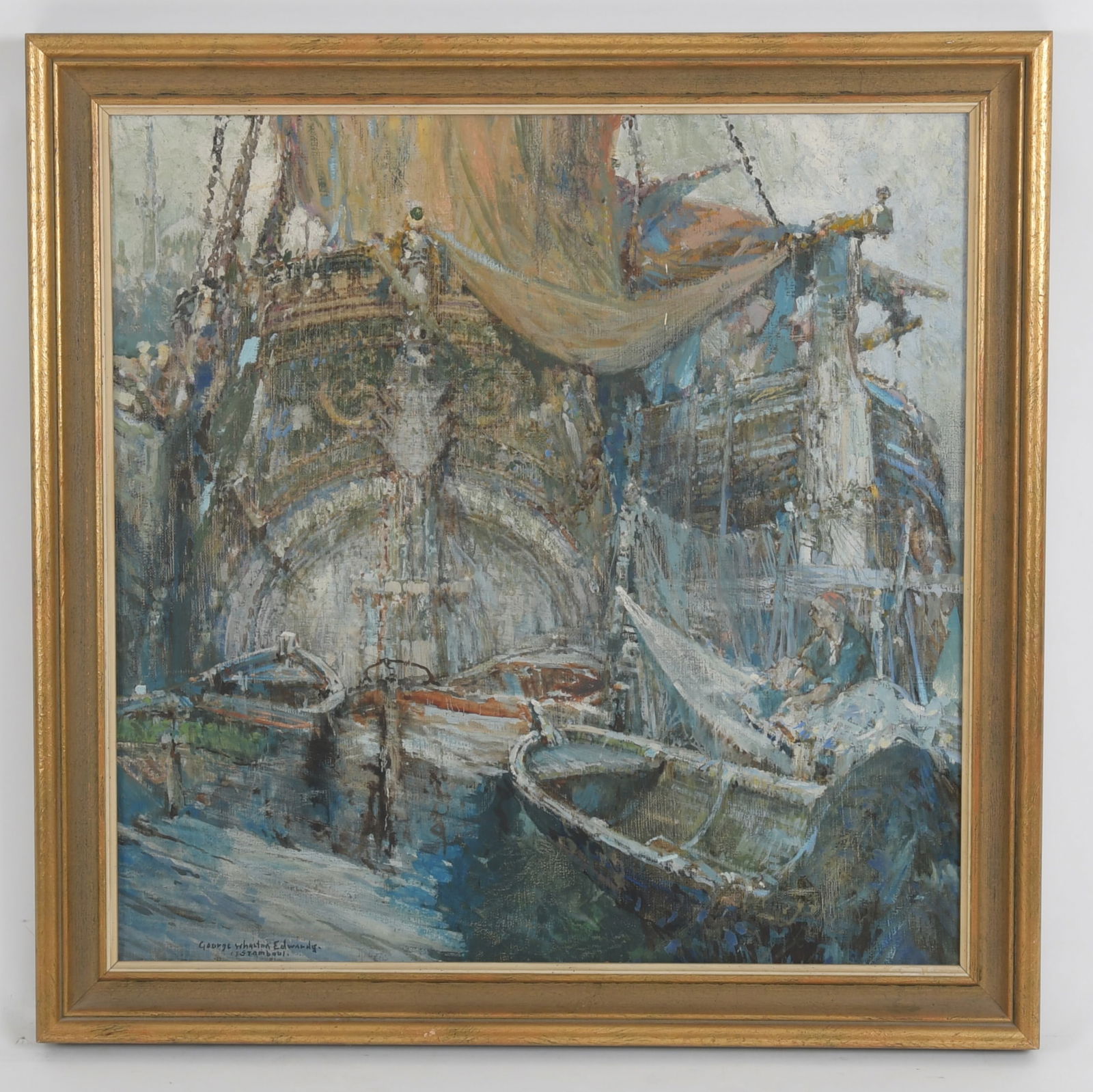 George Wharton Edwards (american, 1859-1950) Oil On Canvas Auction