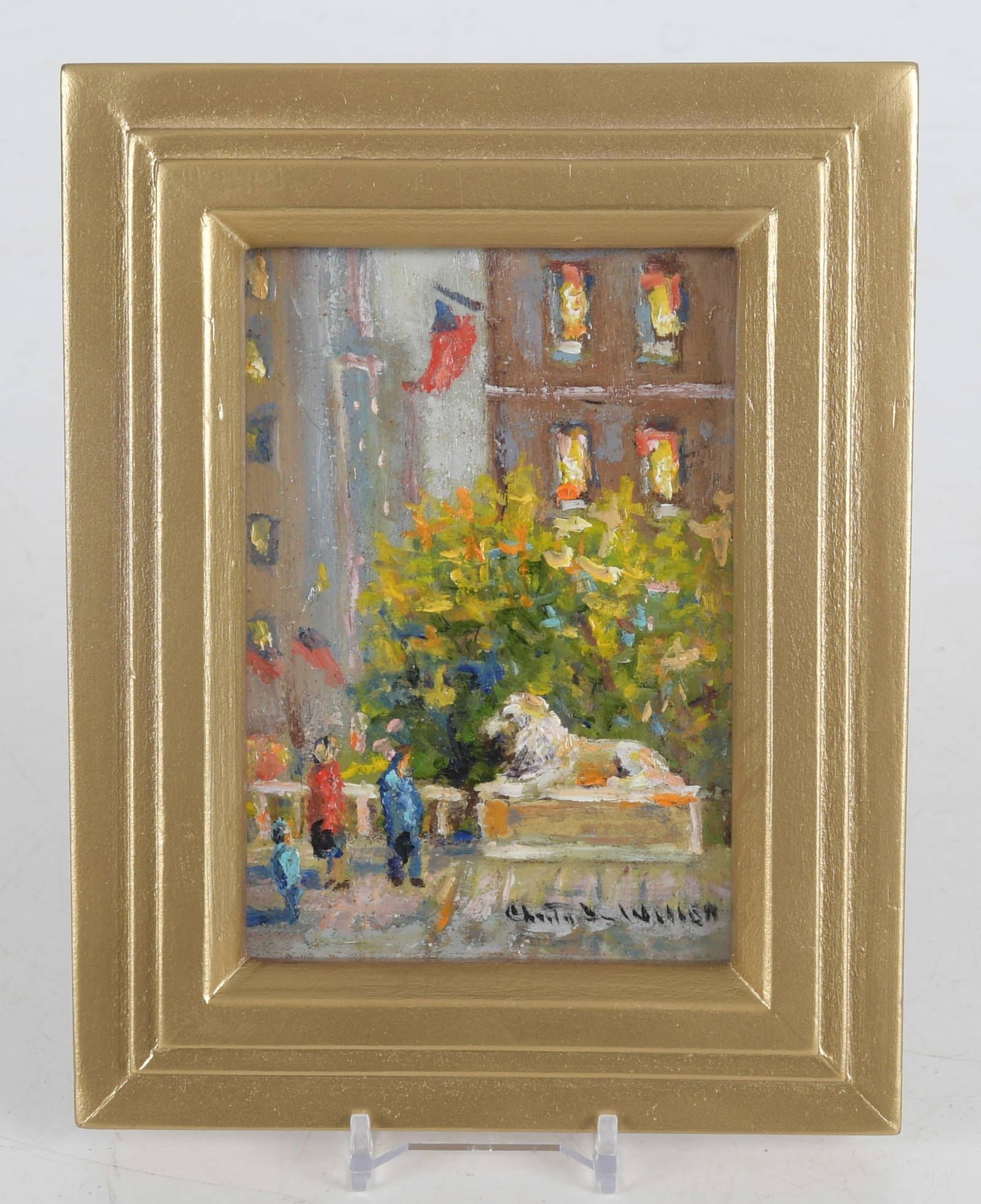 Christopher G. Willett (born 1959) Oil On Board, New York Auction