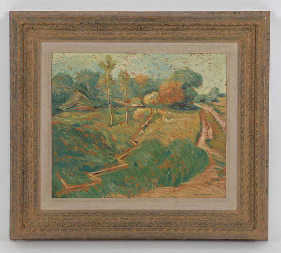 Charles Henry Hayden (1856 1901) Oil On Board