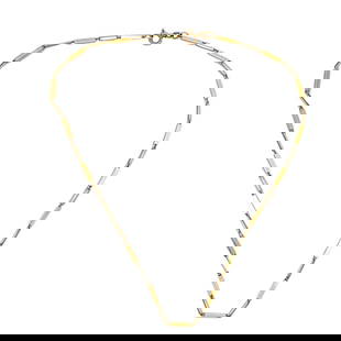 14k Gold Paper Clip Style Chain