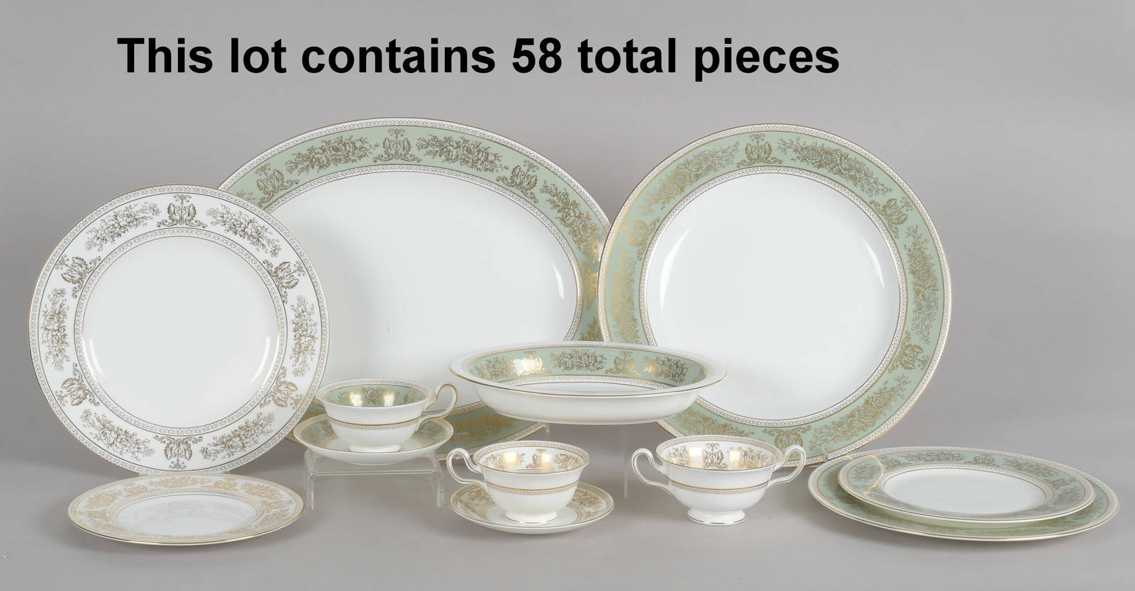 A Partial Service, Wedgwood Columbia Pattern Auction