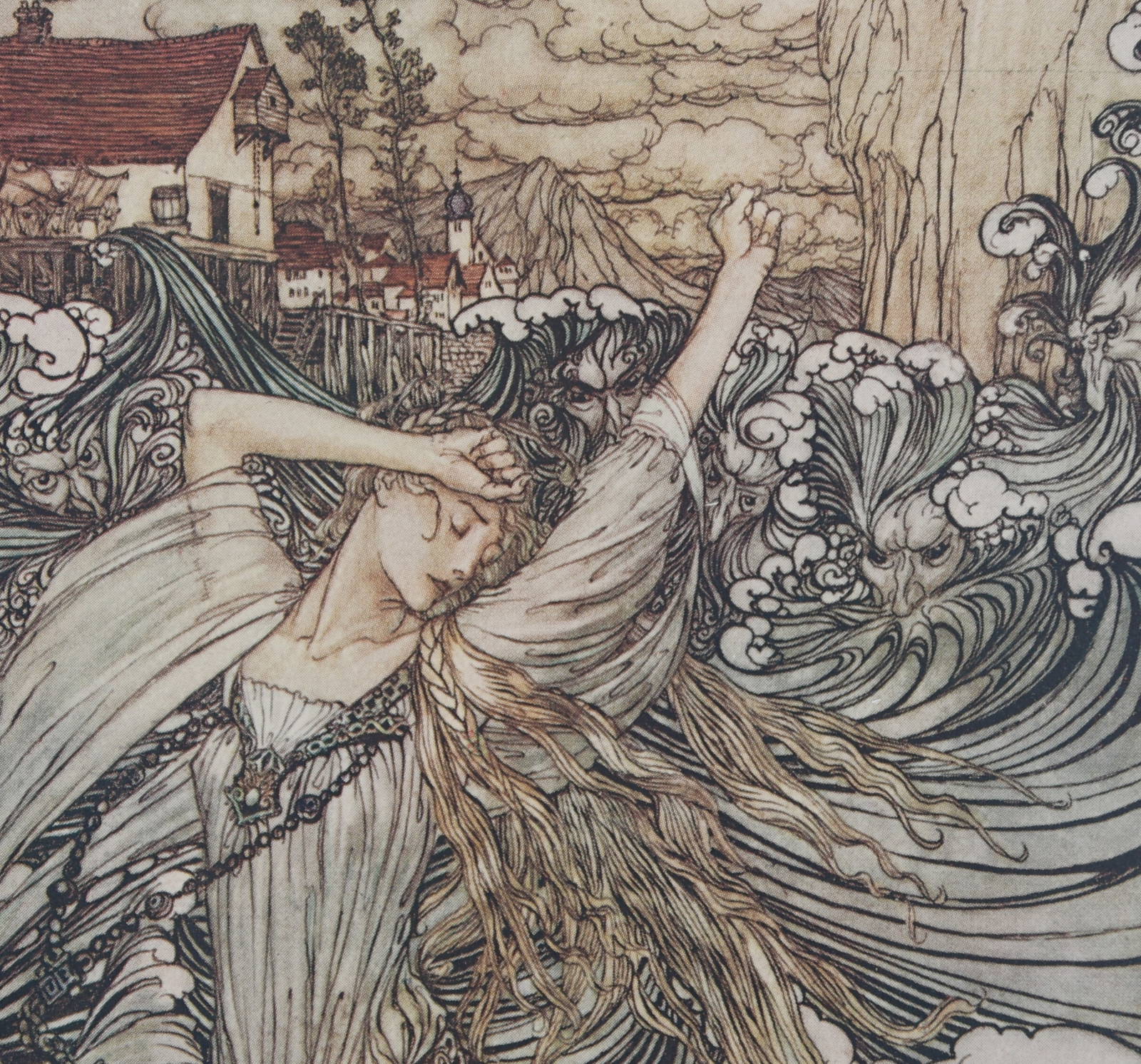 Arthur Rackham, Fifteen Prints From Undine Auction