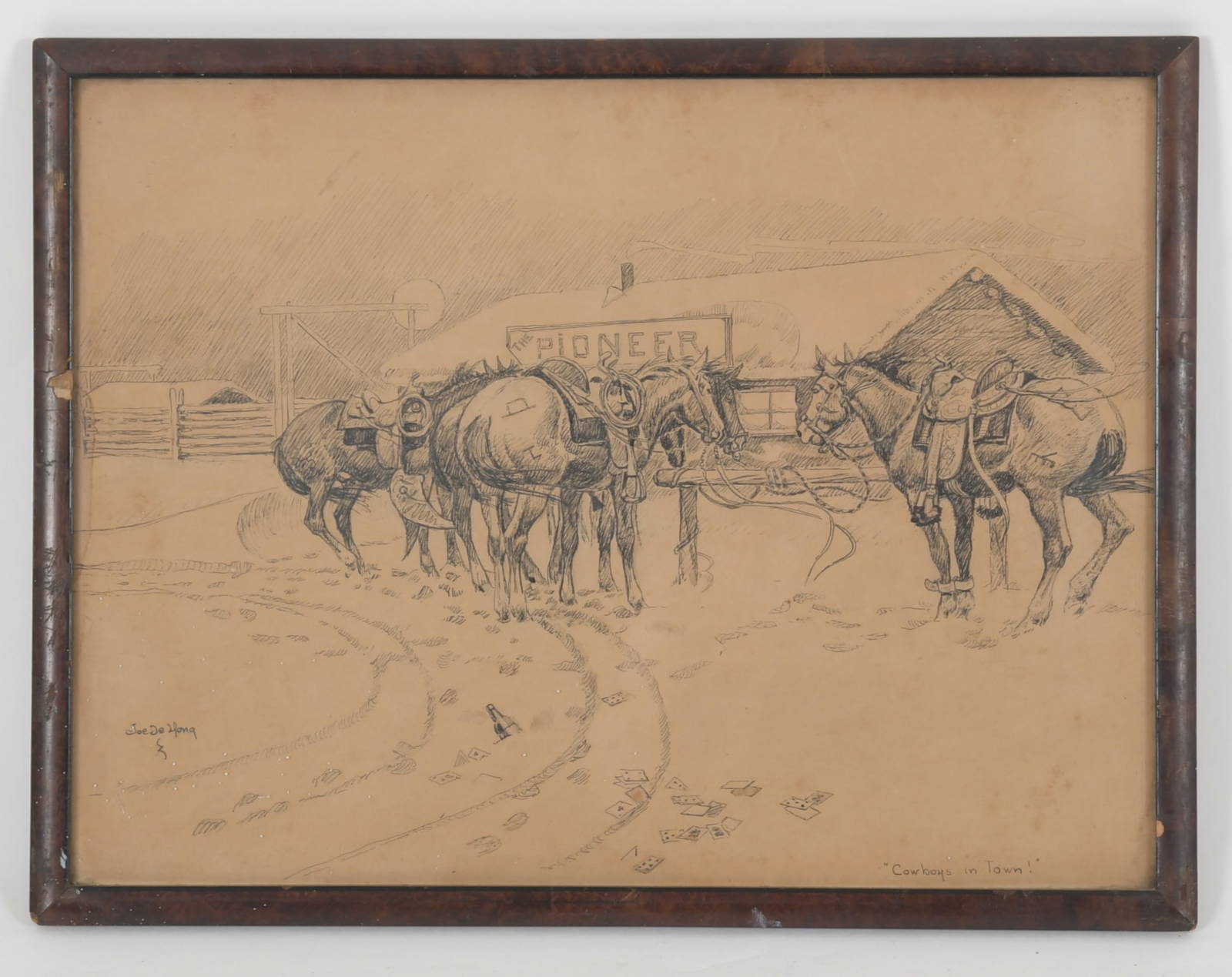 Joe De Yong (1894 - 1975) Pen And Ink On Paper Auction