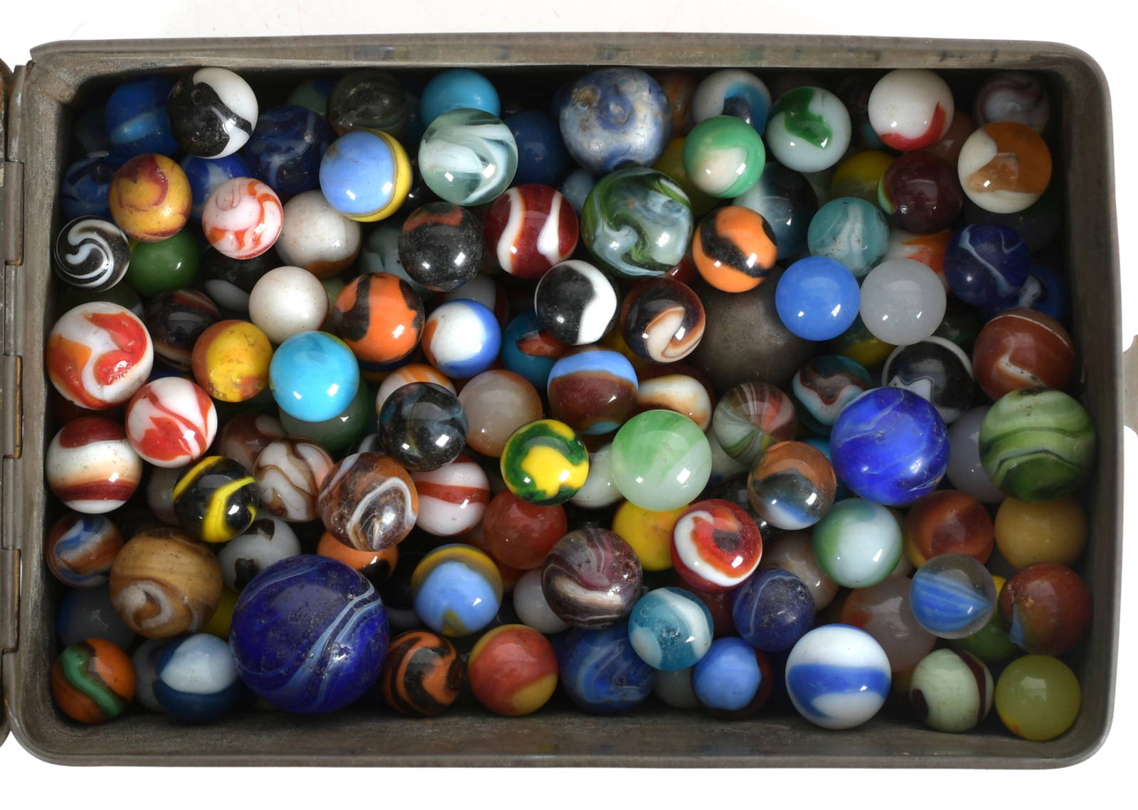 A Large Group Of Toy Glass Marbles Auction