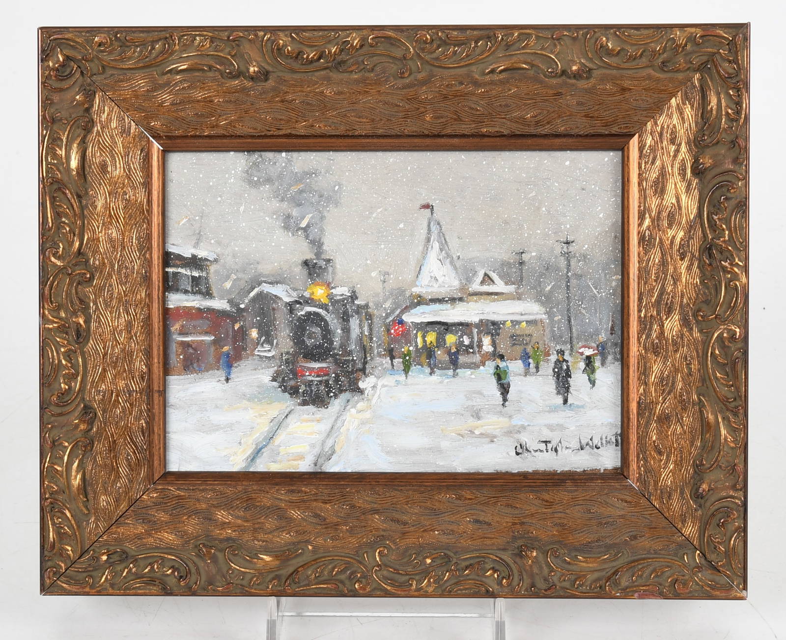 Christopher G. Willett (born 1959) Oil On Board, New Hope Auction