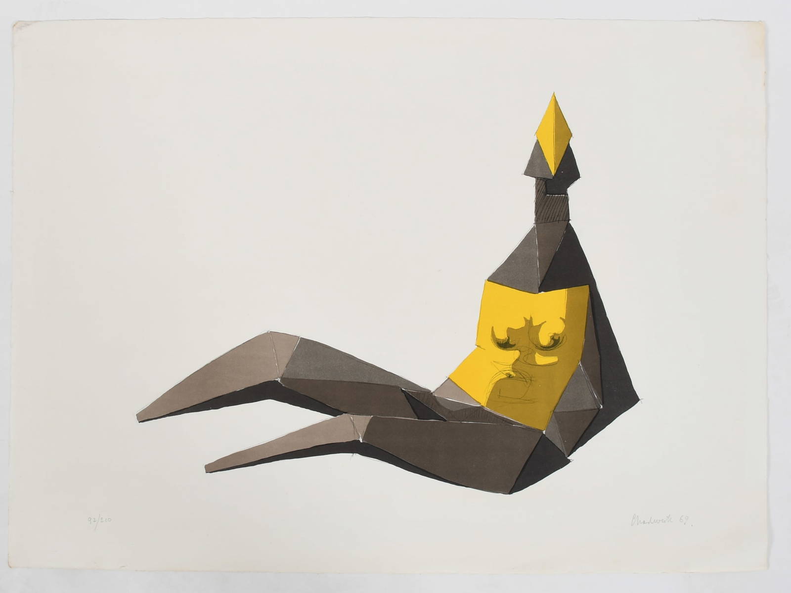 Lynn Russell Chadwick ( (british, 1914-2003) Lithograph Auction