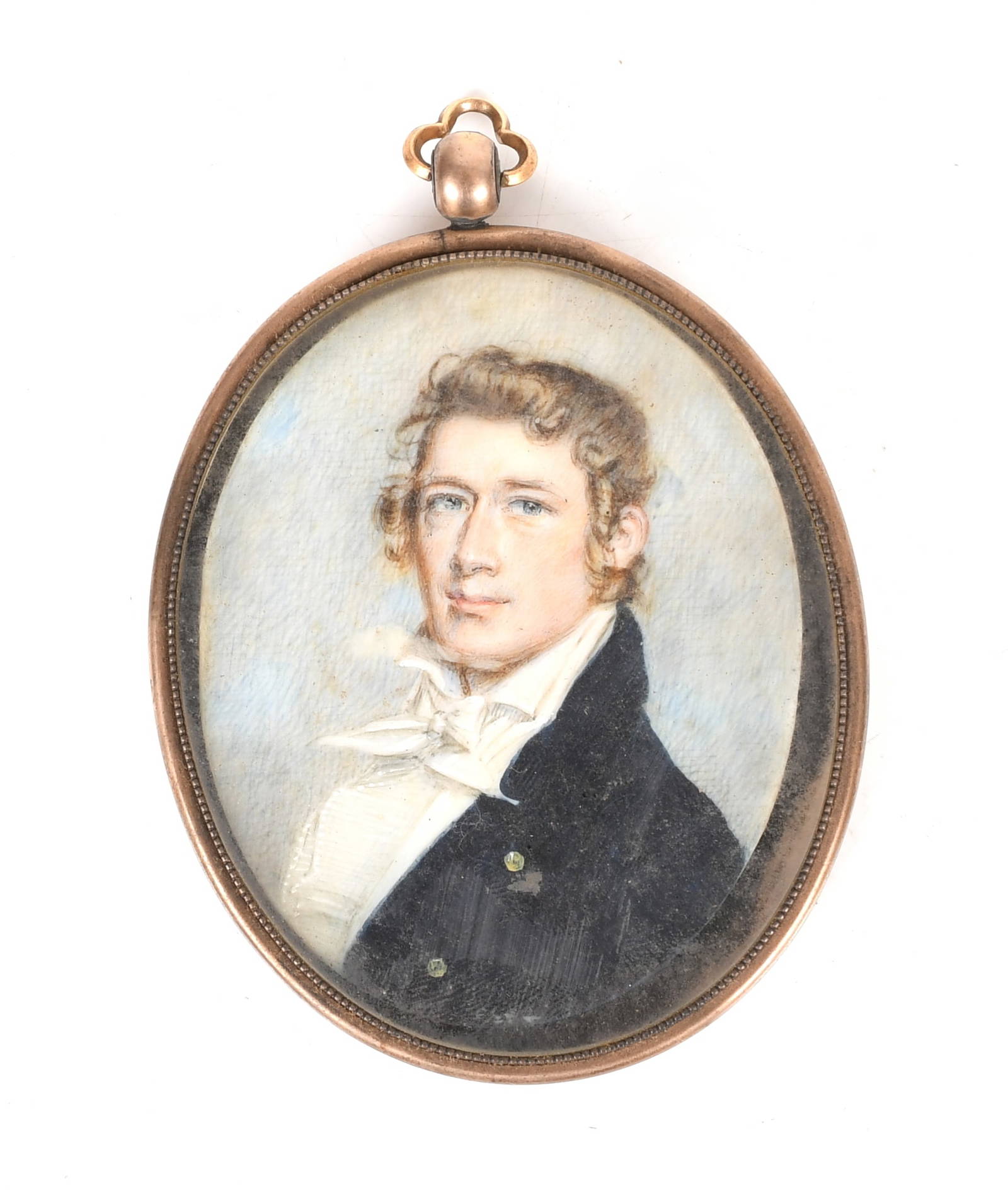 American Portrait Miniature Of William Heysham Sayre I (new Jersey ...