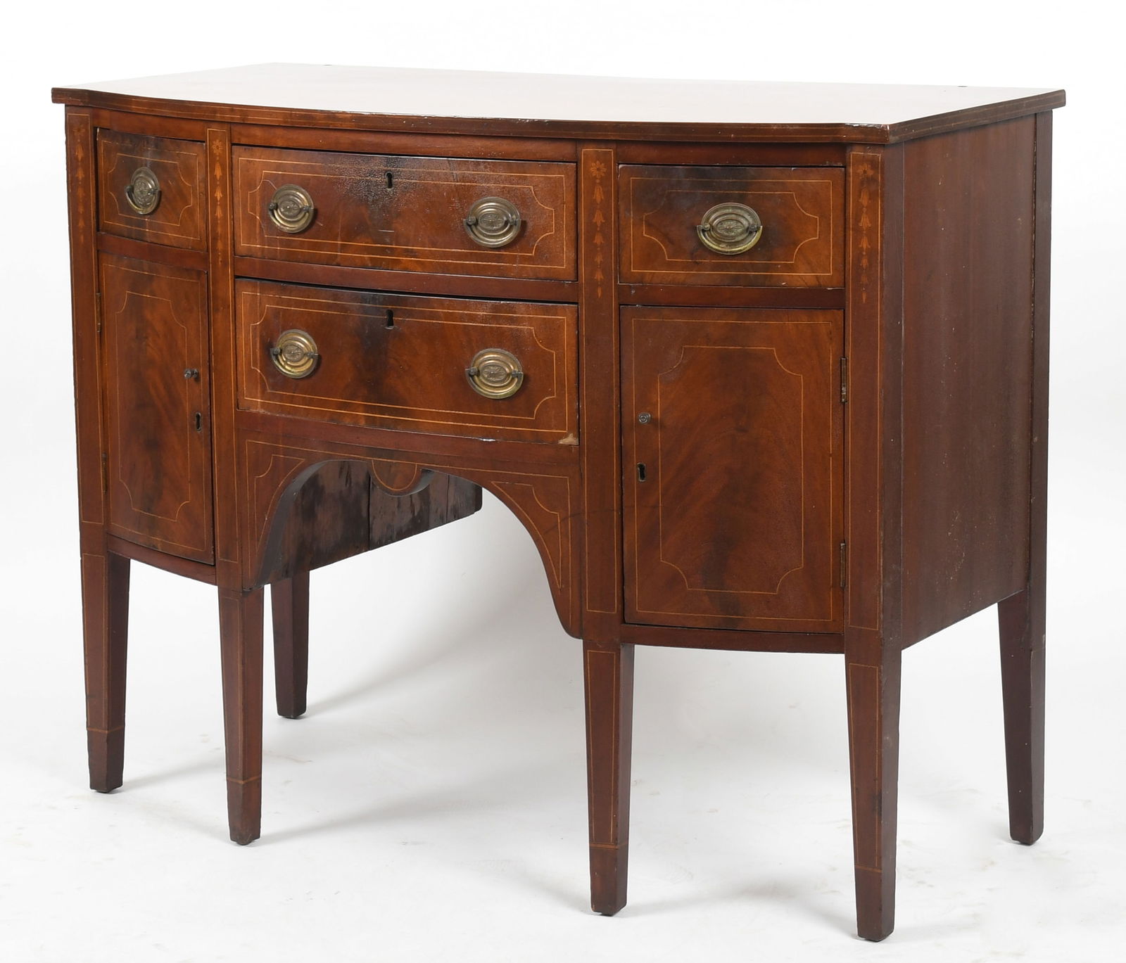 Diminutive Federal Style Inlaid Mahogany Sideboard, Early 20th Century ...