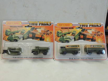 Matchbox Two Packs Tp 14 Military Tanker And Radar